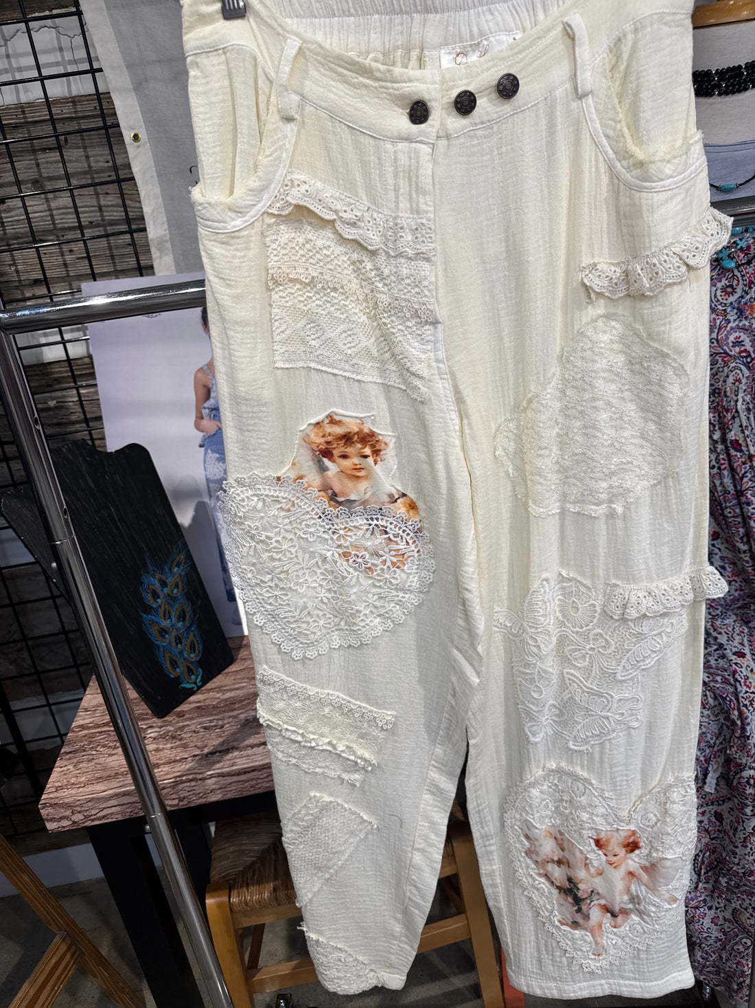 Paper Lace PLG530P off white pant - Pre Order – Felecia Bella