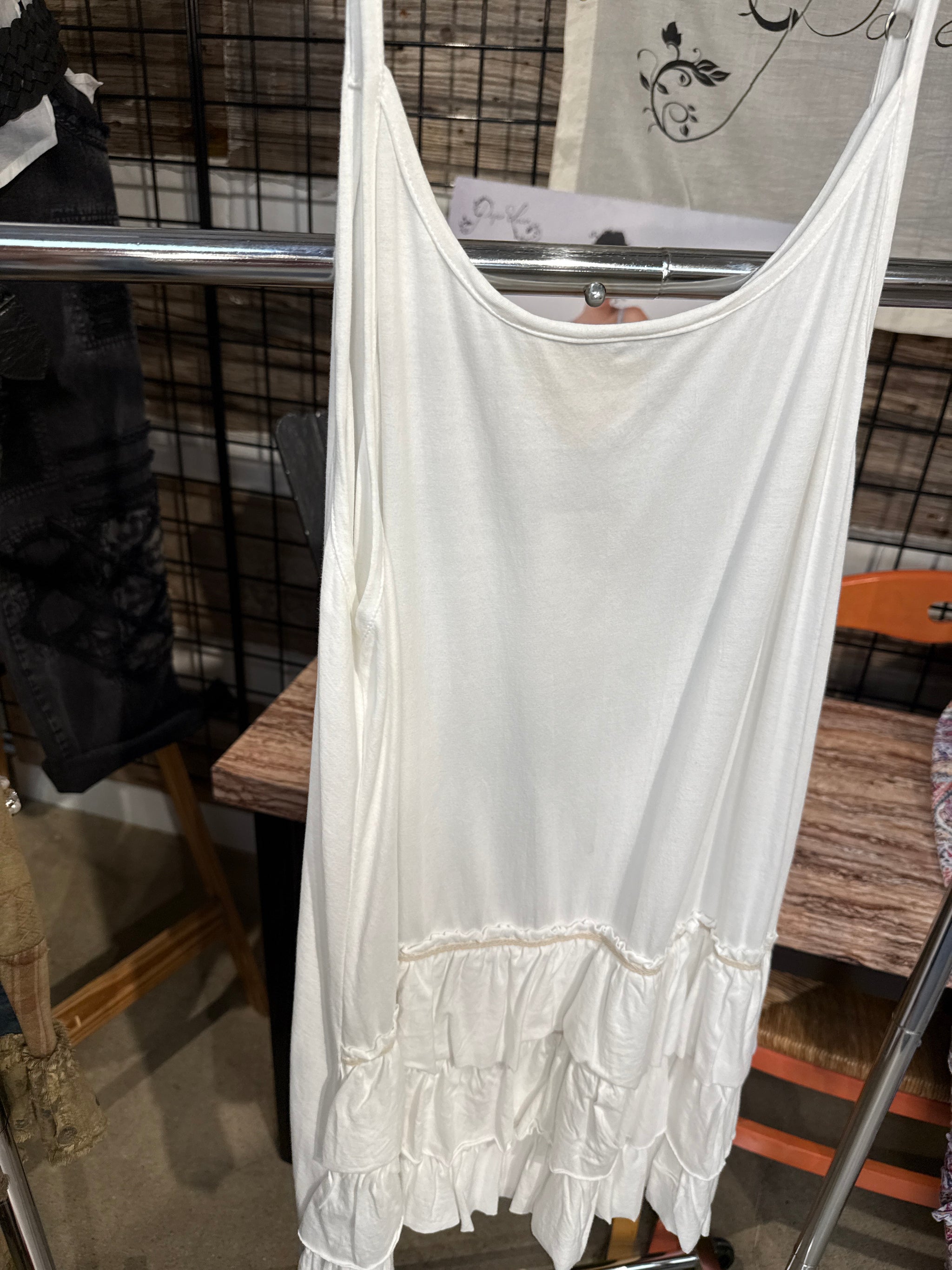 Paper Lace PLR882T WHITE SHORT TANK - Pre Order – Felecia Bella