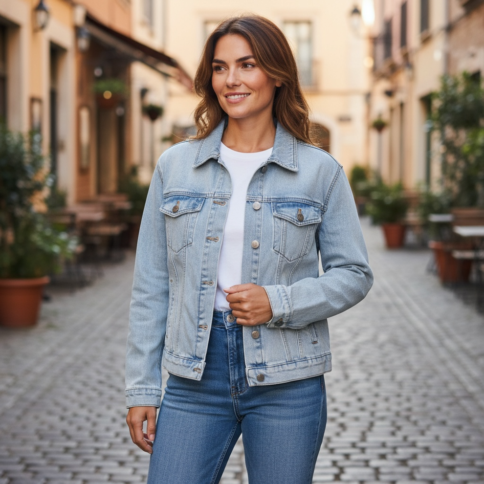 Veveret Black Tiger denim Jacket – Felecia Bella