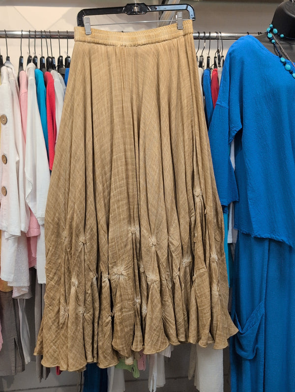 Paper Lace PLR882K T DYE SKIRT - Artisan Boho Skirt – Felecia Bella