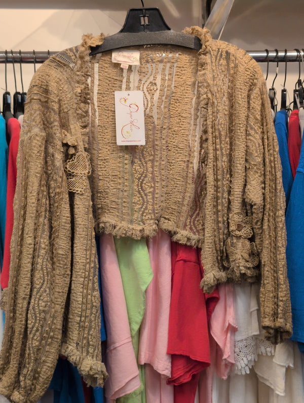 Paper Lace PLR891T T DYE HALF JACKET - Artisan Boho Jacket – Felecia Bella